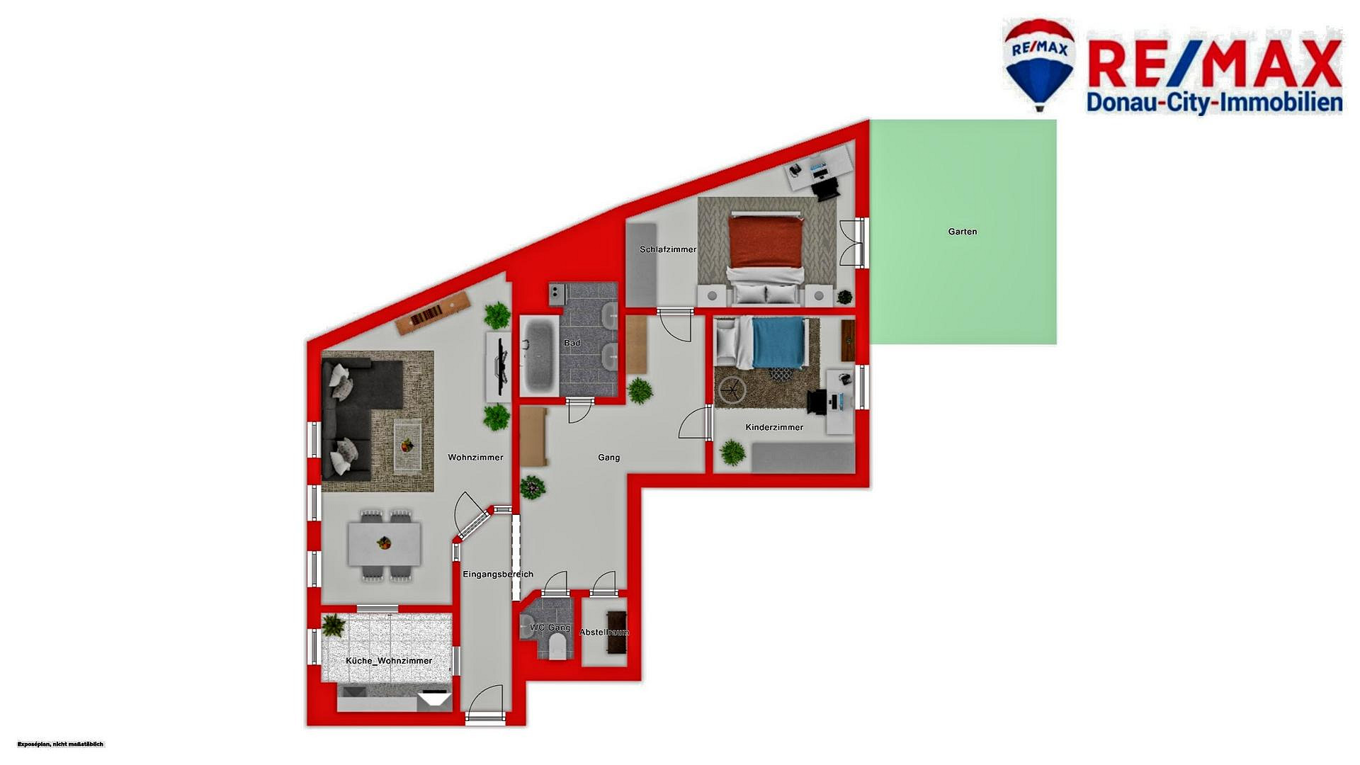 82m² Wohnung in Wien - 3 Zimmer, EUR 450.000, Gartennutzung - REMAX